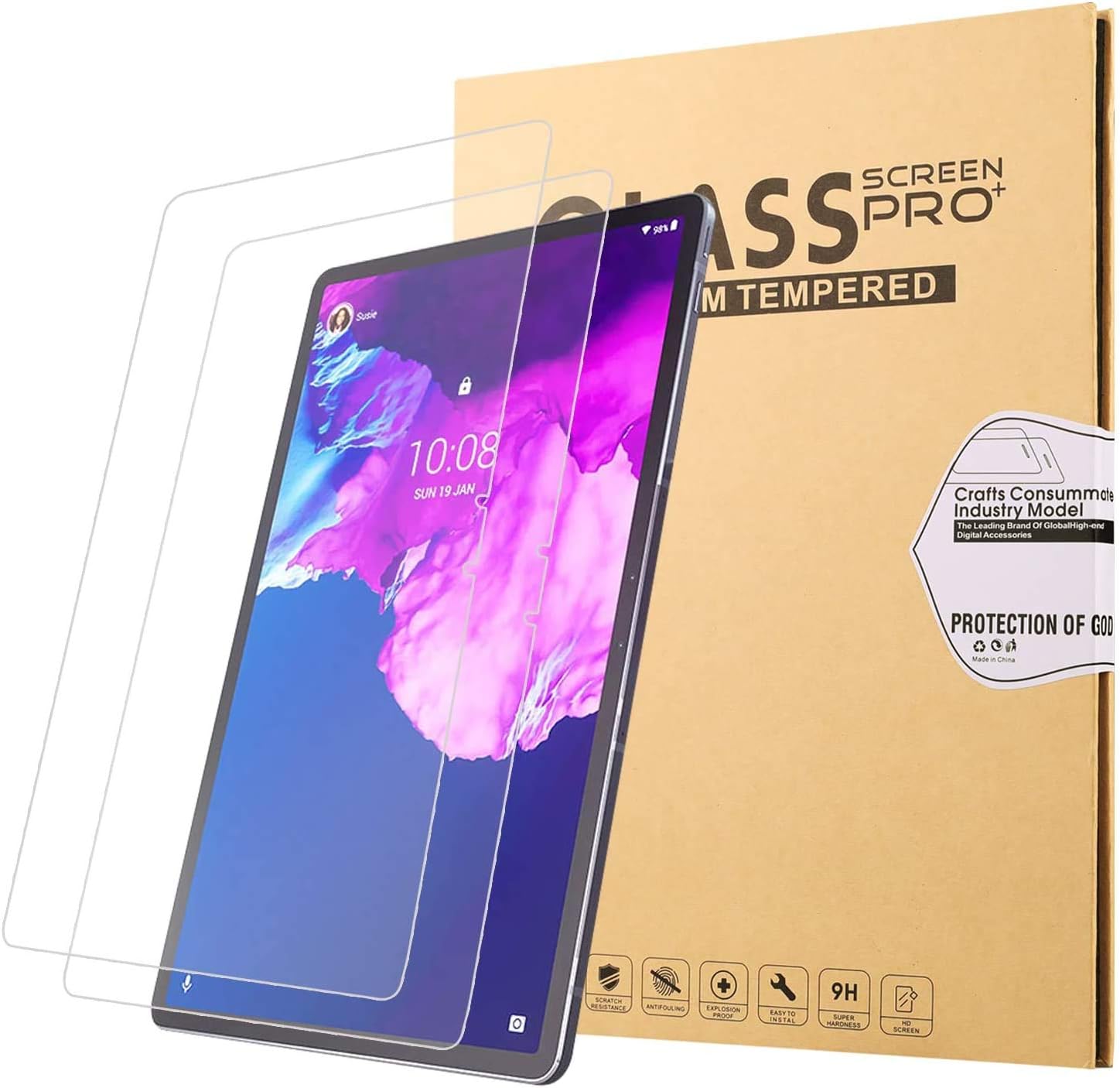 Amazon.com: ONN 10.1 inch Tablet PRO Screen Protector, Tempered Glass ...