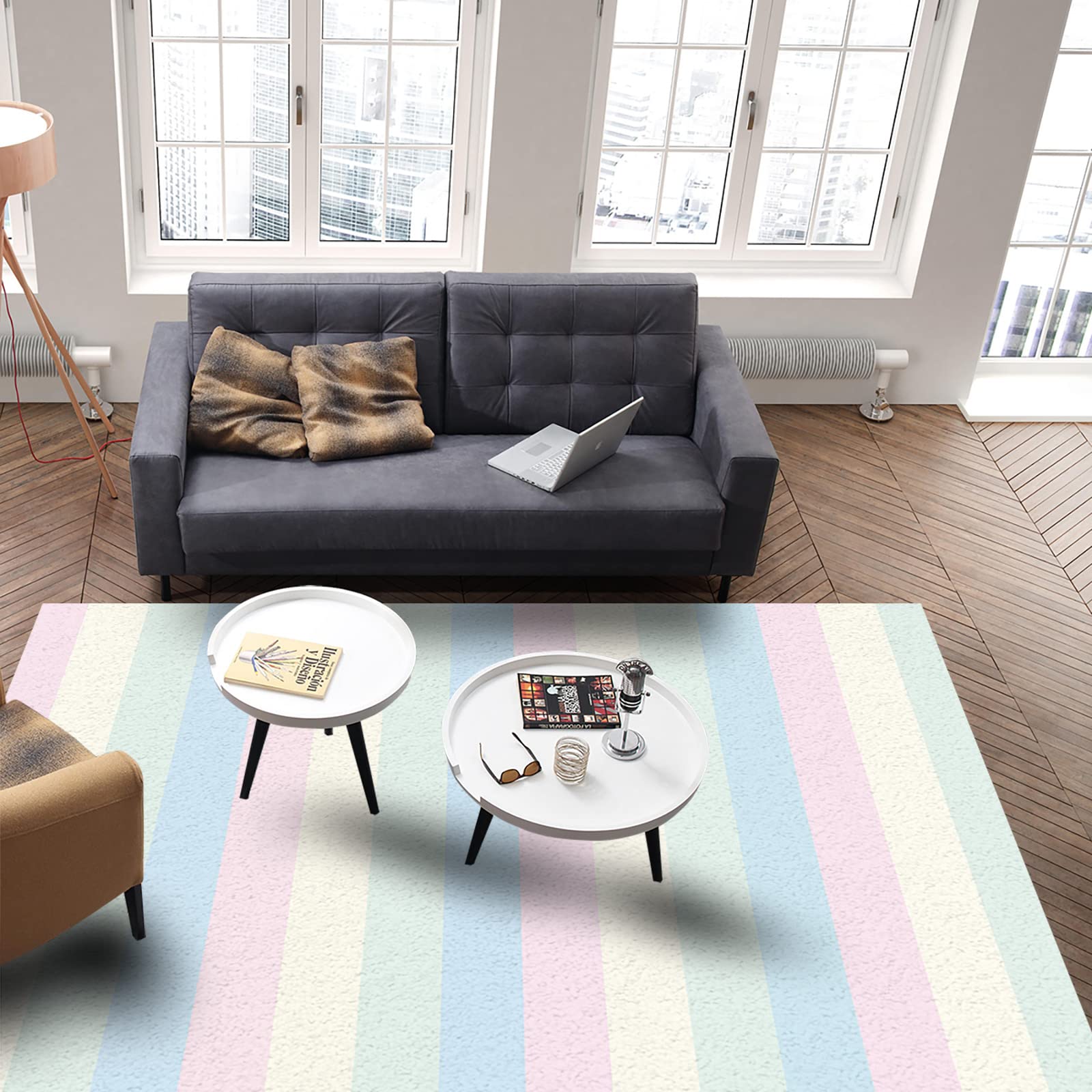 Pastel Color For Living Room Modern Area Rugs