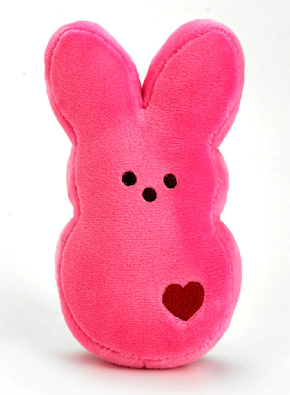 Amazon.com: Peeps Plush Pink Bunny with Red Heart - 6" - Limited ...