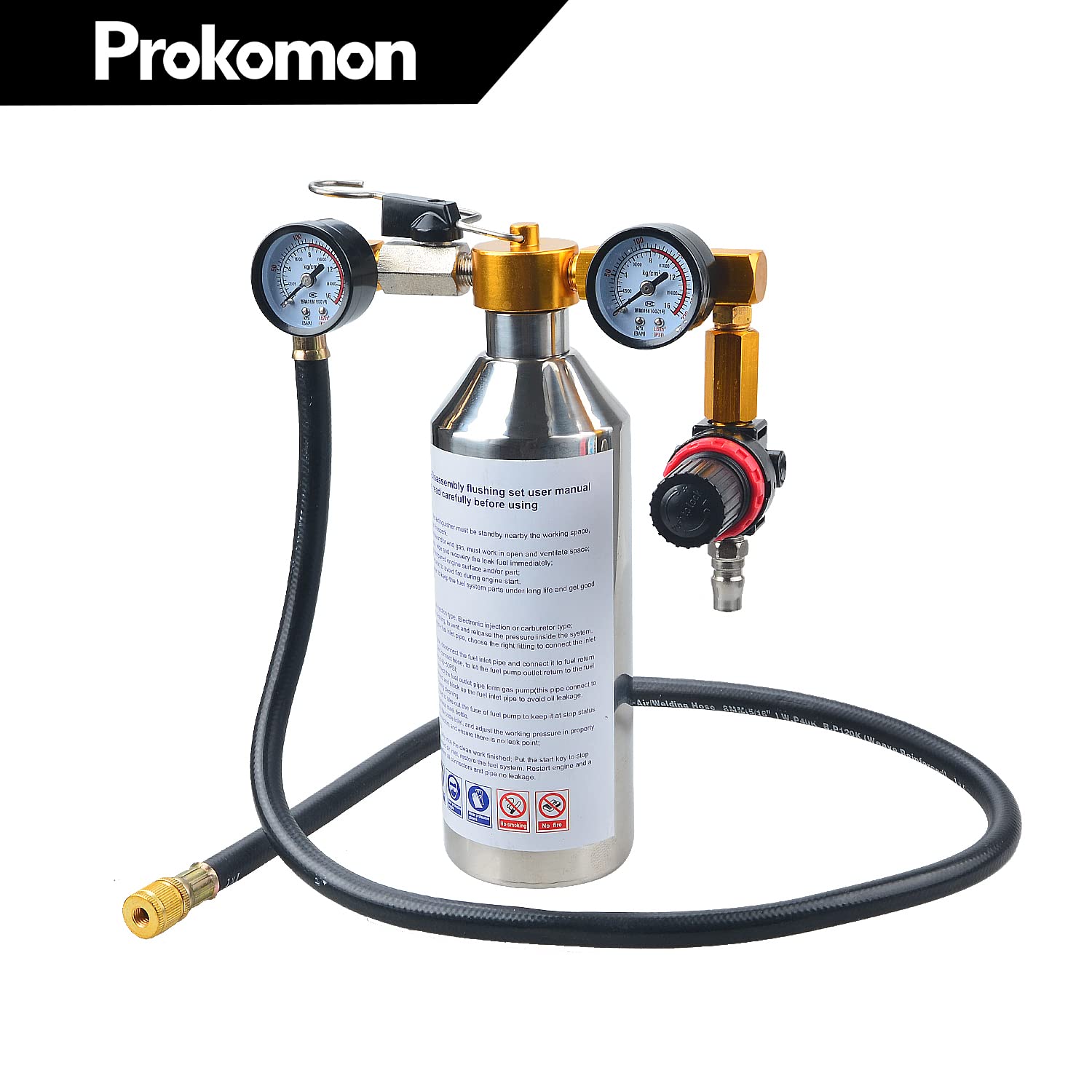 Snapklik.com : Fuel Injector Cleaner Tool Kit 600ML 120PSI Fuel ...