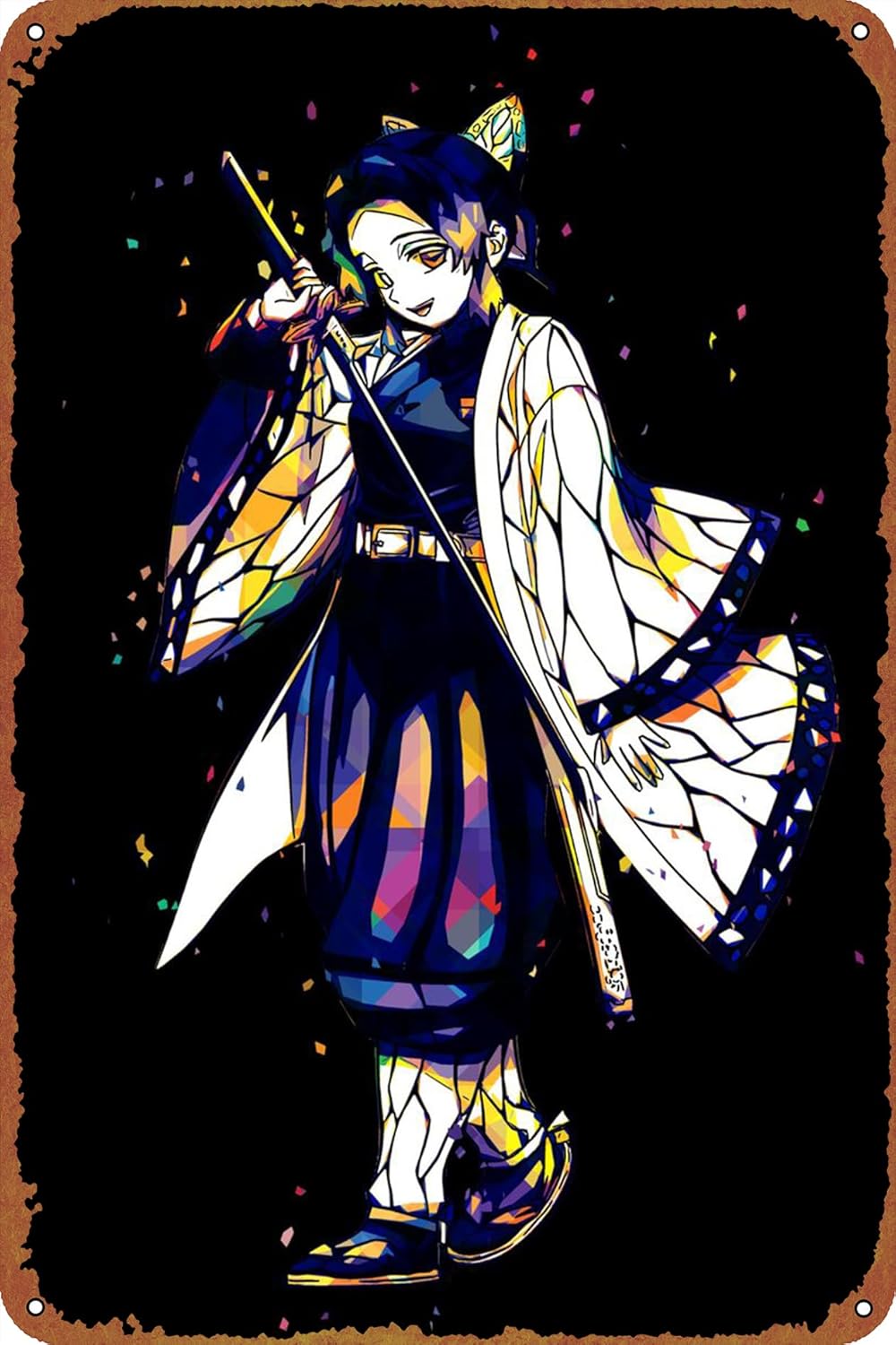 Amazon.com: Nezuko Kamado Movie Poster Metal Tin Sign Wall Decor Signs ...