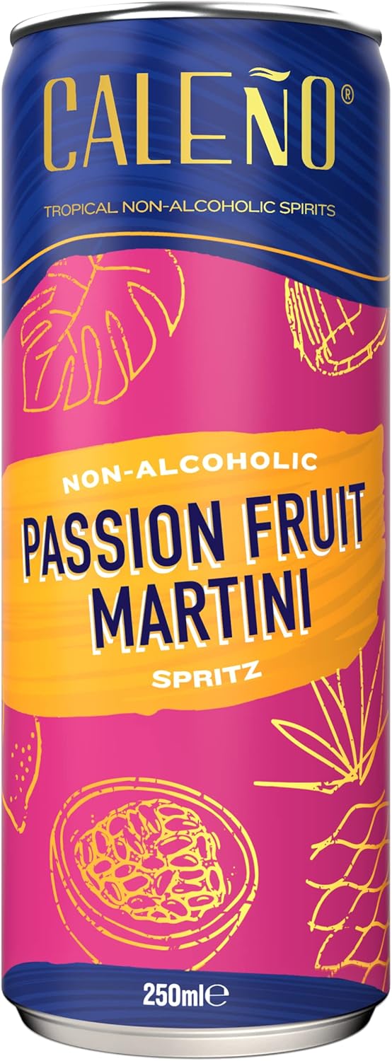 Caleño Non-Alcoholic Passion Fruit Martini Pre-Mixed Spritz 12x250ml ...