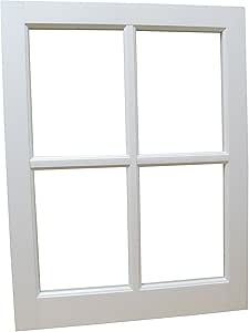 Amazon.com: Barn Sash Window PVC 22" x 29" Traditional Style 4 lite ...