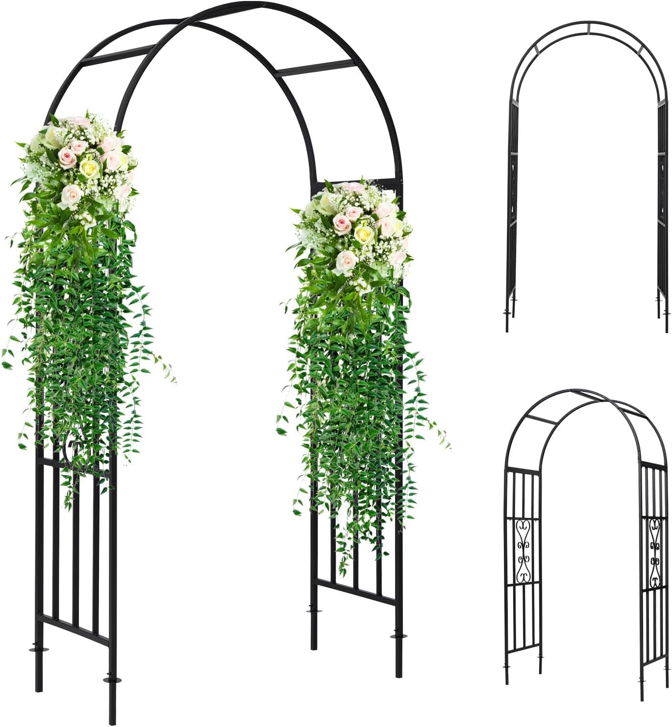 Amazon.com : Kinfant Garden Arch for Climbing Plants - Metal Garden ...