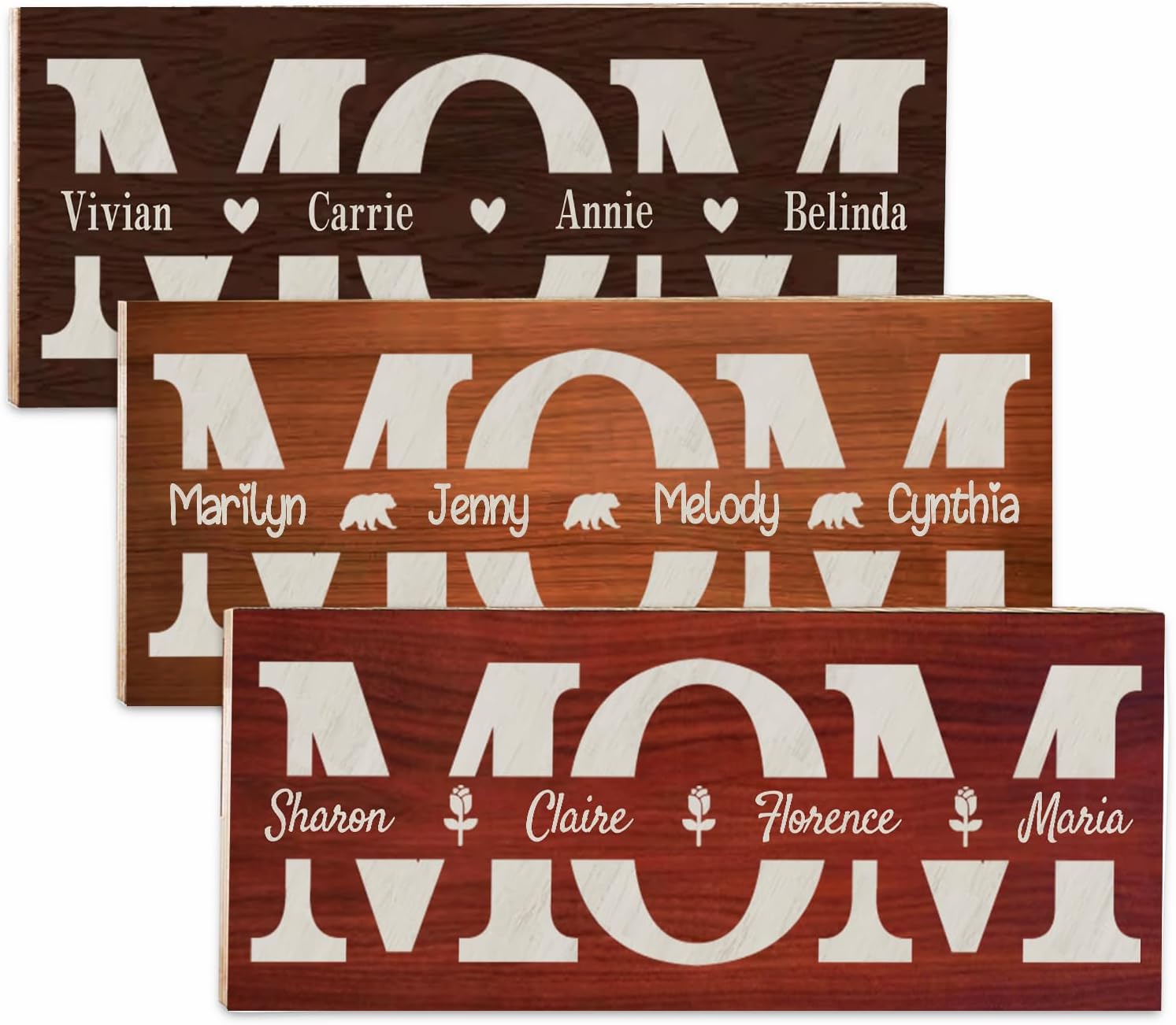 Amazon.com: Mothers Day Gifts for Mom - Personalized Mom Sign w/Kids ...