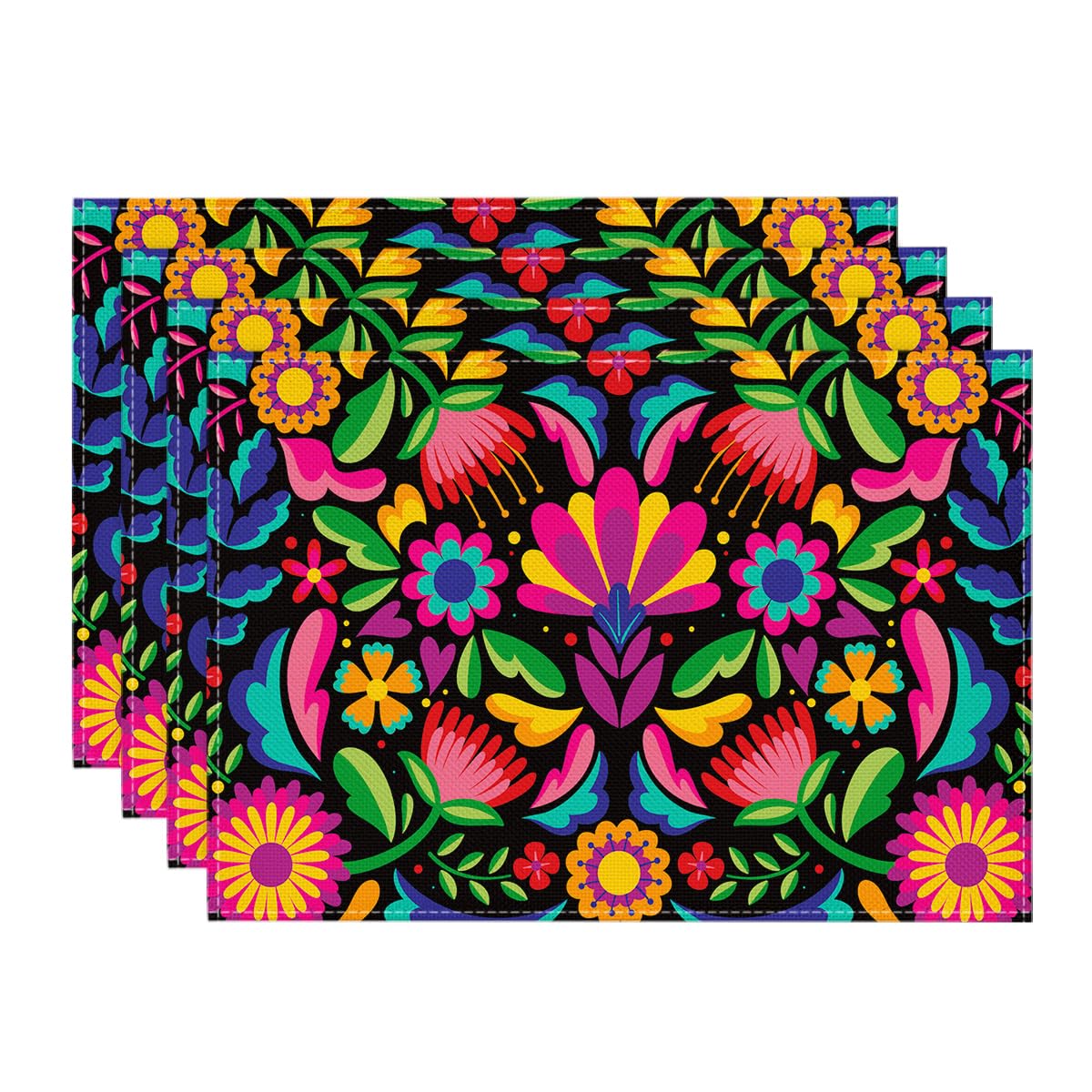 Amazon.com: Artoid Mode Dia De Los Muertos Mexican Placemats Set of 4 ...