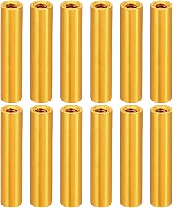 PATIKIL M3 Aluminum Spacers, 12 Pcs Metal Spacer Aluminum 3mm ID x 5mm ...