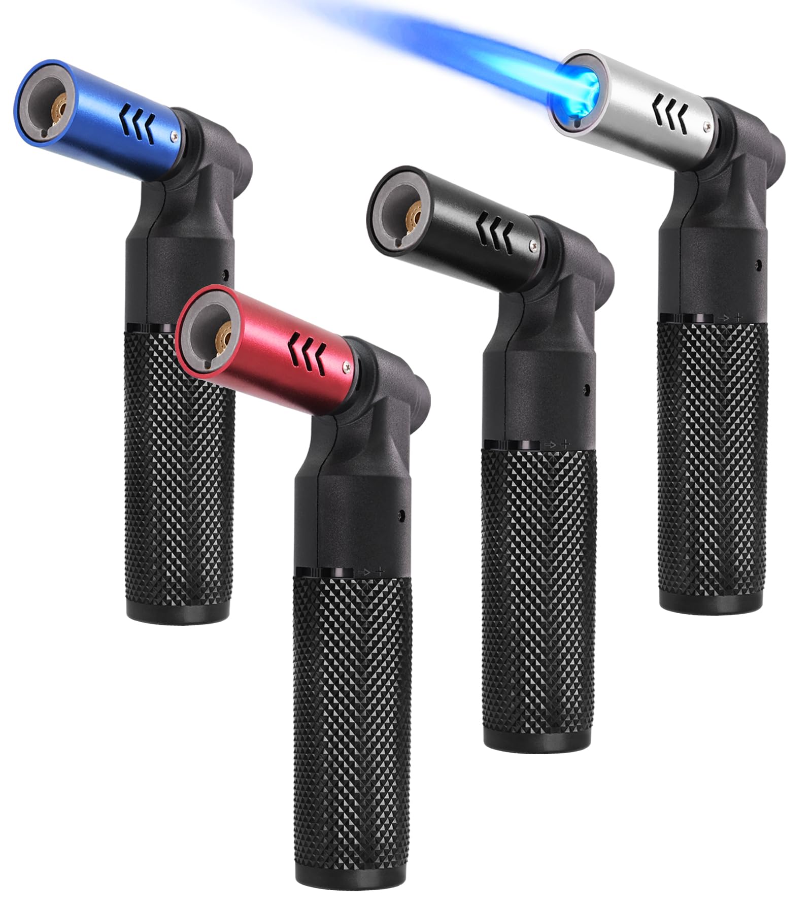 Amazon.com: Luxgaze 4 Pack Butane Torch Lighters Refillable Jet Flame ...