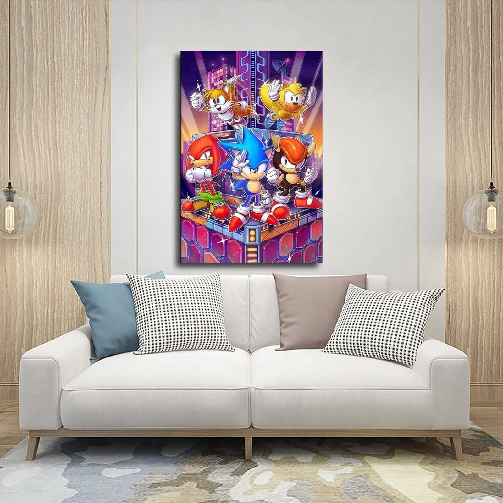 Sonic The Hedgehog Decor For Bedroom 3D Exquisite Cartoon S Sonic