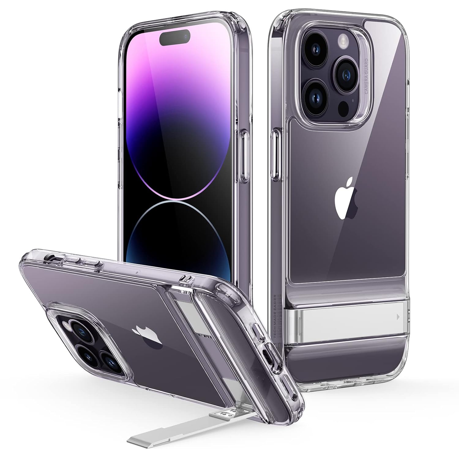 ESR for iPhone 14 Pro Case with Adjustable Stand, Military-Grade Drop ...