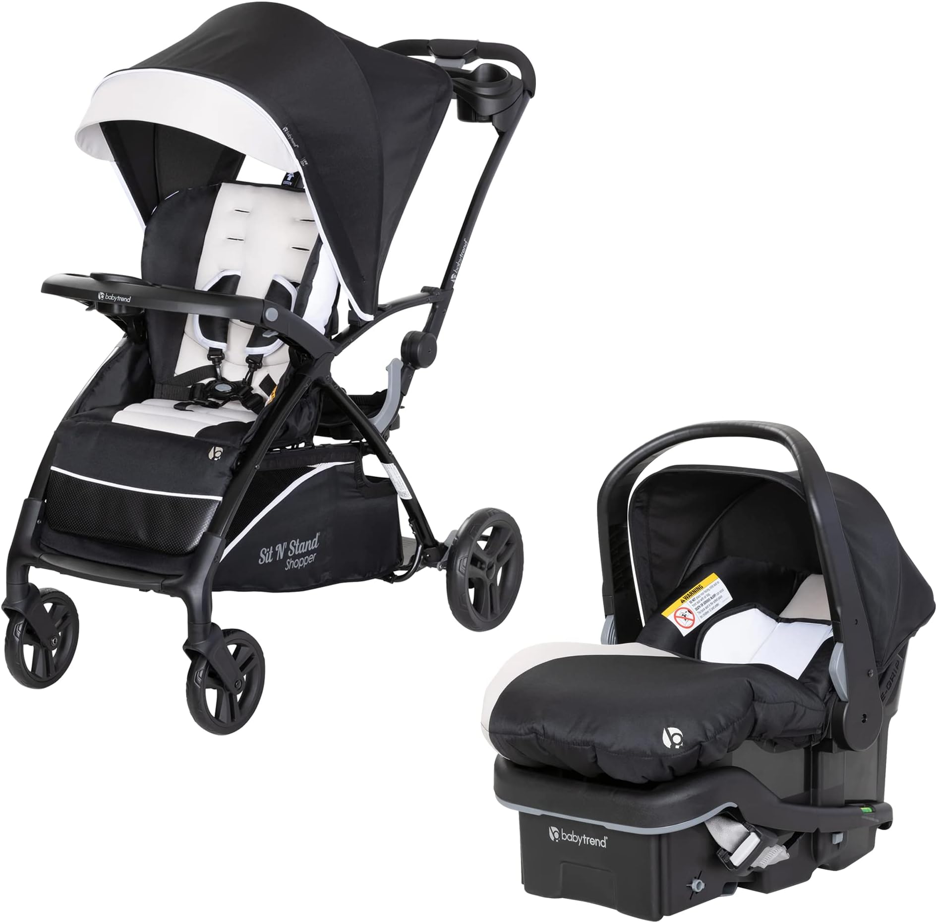 Amazon.com : Baby Trend Sit N' Stand 5-in-1 Shopper Stroller w/Canopy ...