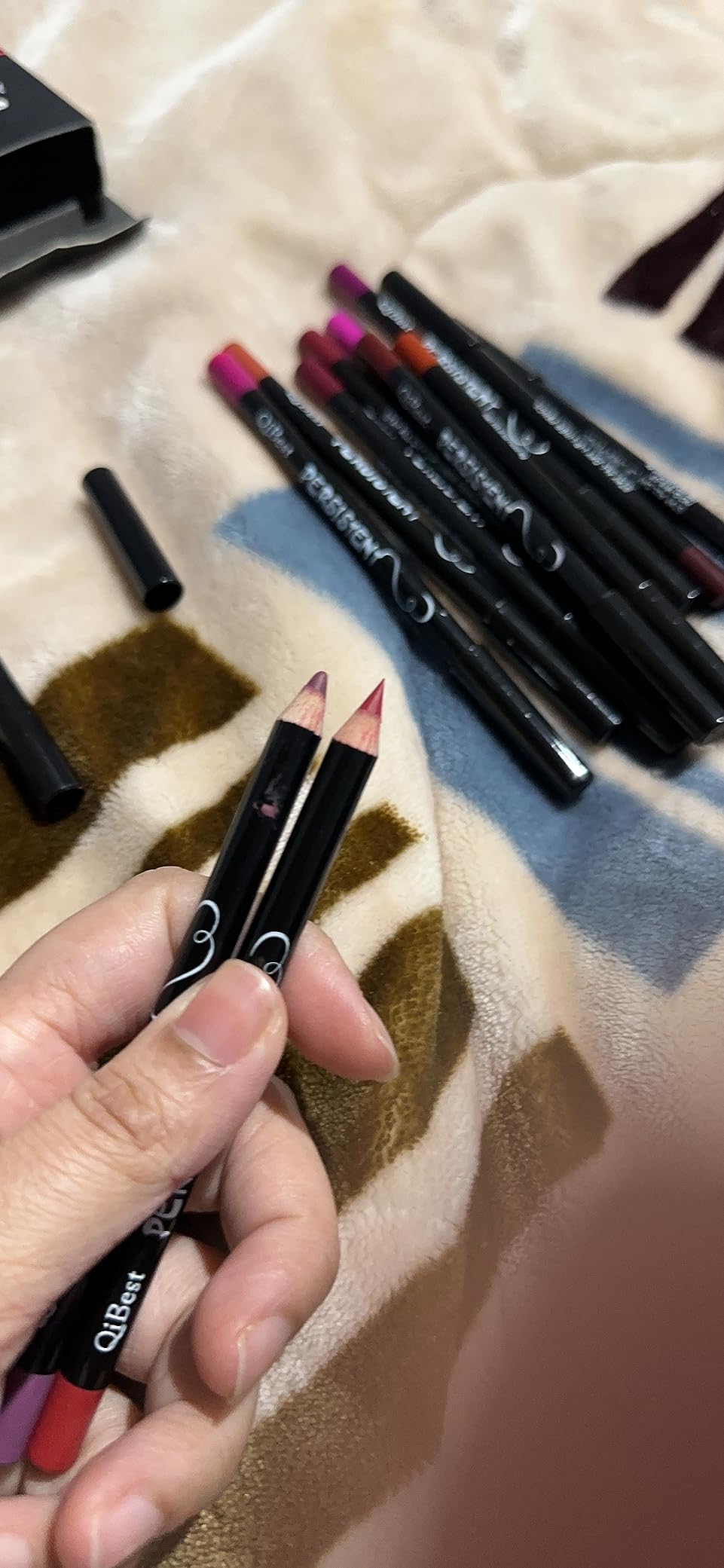 12 Colors Lipliner Pencil Set, Waterproof and Long Lasting, Smooth and ...