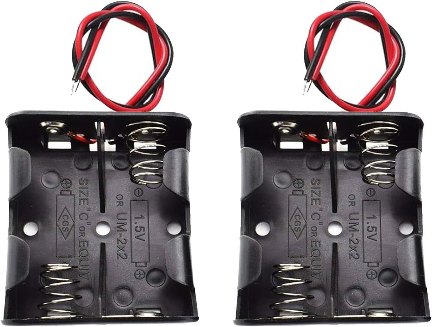 Amazon.com: SDTC Tech 2-Pack 4X C Cell Battery Holder 6V C Size Battery ...