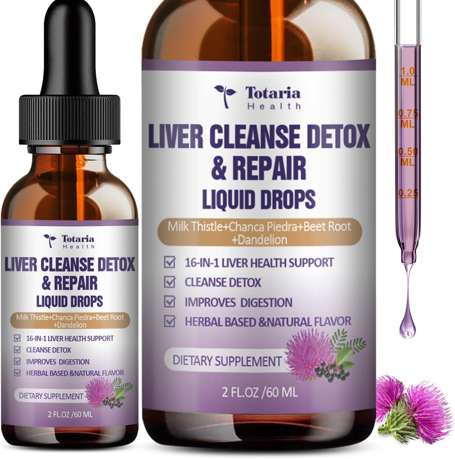 Amazon.com: Bunkka 4Fl Oz Liver Cleanse Detox & Repair Liquid Drops ...