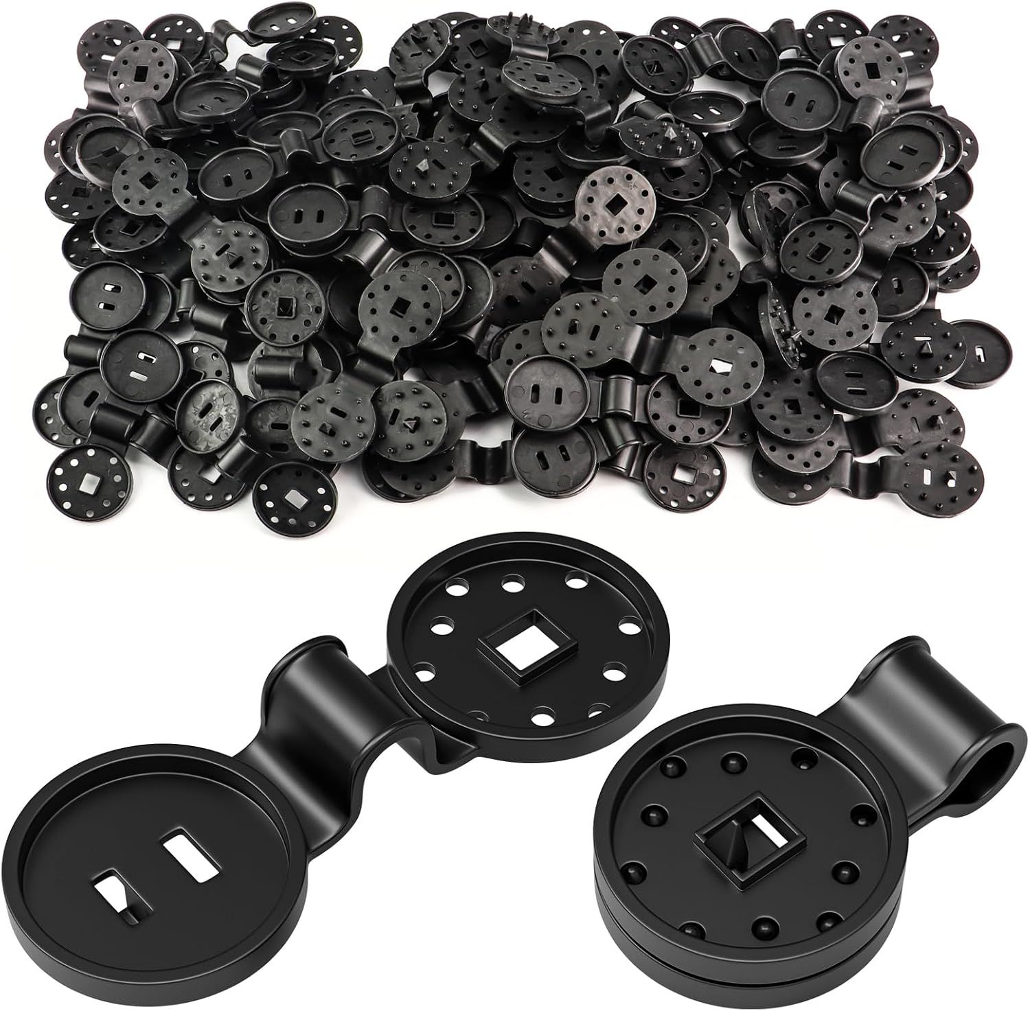 Amazon.com: GAGIRA 100Pcs Plastic Sun Shade Clips, Round Black Sunshade ...