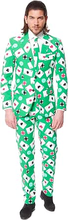 OppoSuits Men's Poker Face Party Costume Suit, Mixed, 52 : Amazon.com ...