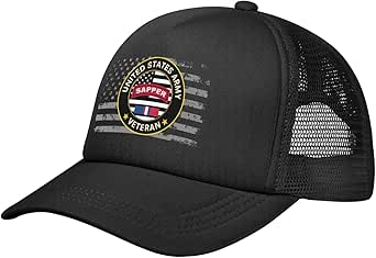 US Army Sapper Kosovo Veteran Baseball Cap Adjustable Casual Mesh Hats ...