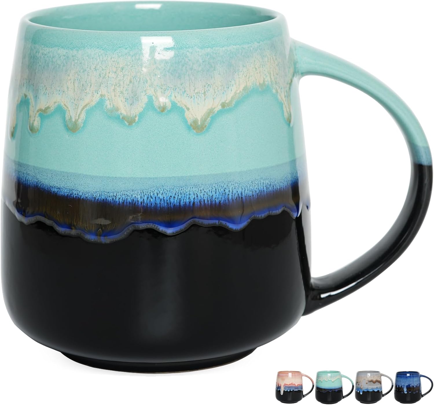 Amazon.com: Bosmarlin Extra Large Ceramic Coffee Mug, 23 Oz, Microwave ...