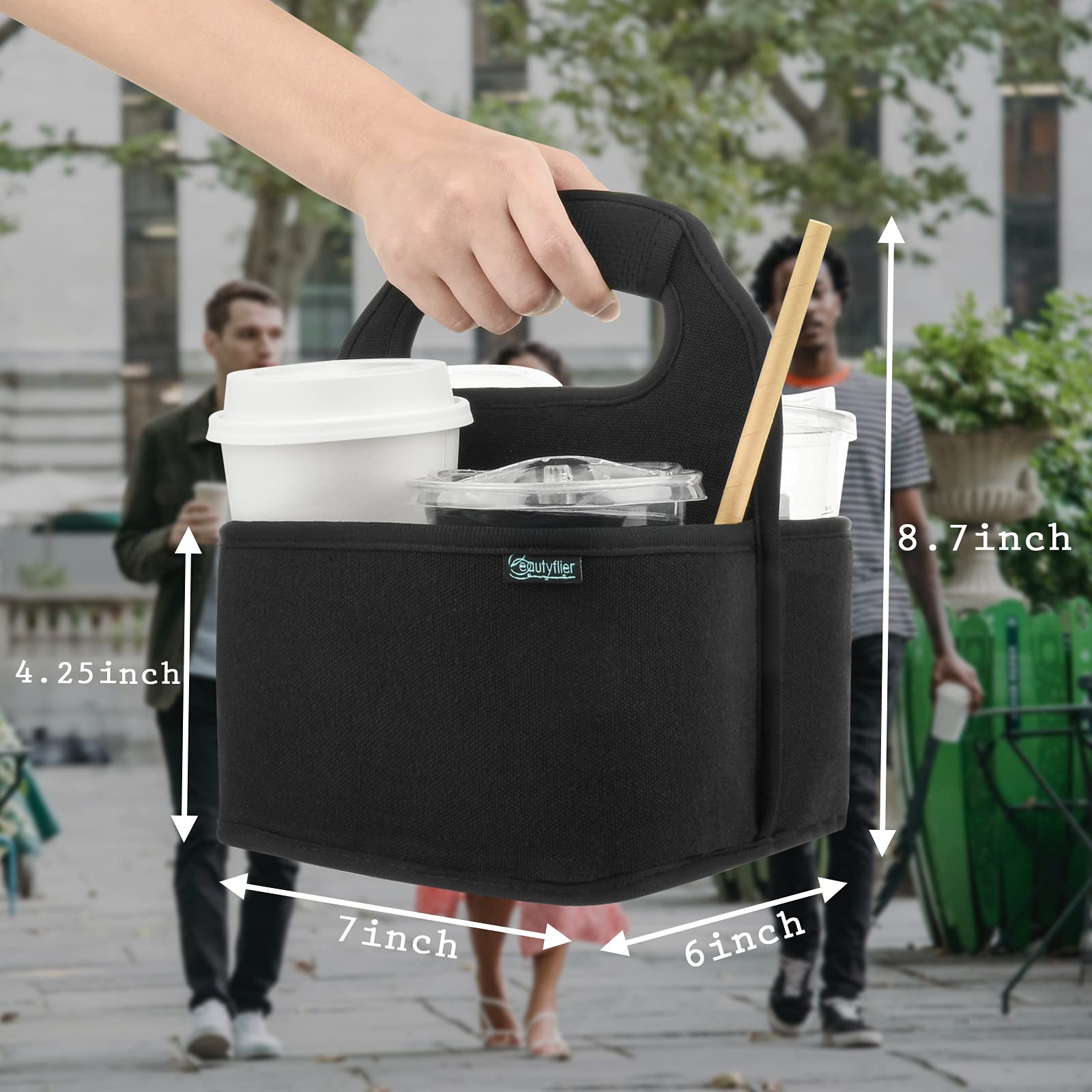 Snapklik.com : Beautyflier Reusable Insulated Coffee Cup Carrier ...