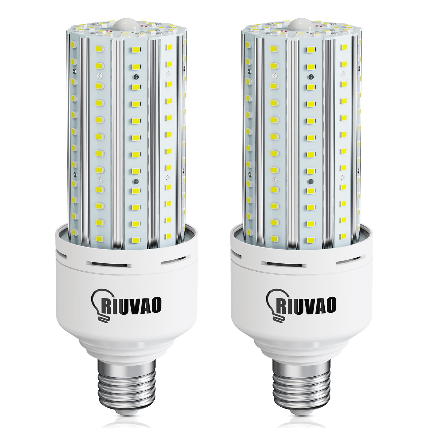 RIUVAO Motion Sensor Light Bulbs 60W（500W Equivalent E26 5000K, Motion ...