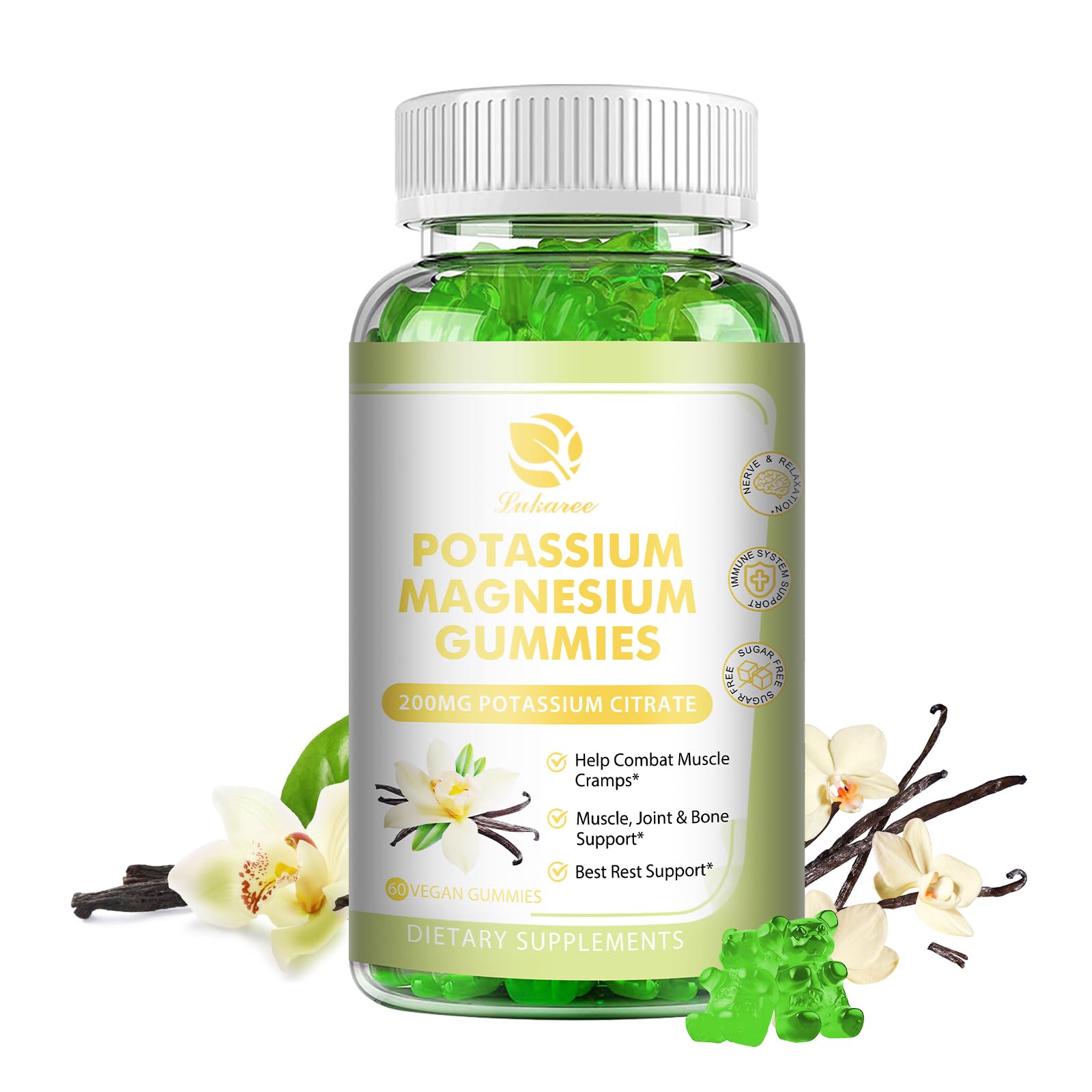 Amazon.com: Potassium Magnesium Gummies - High Absorption Magnesium ...