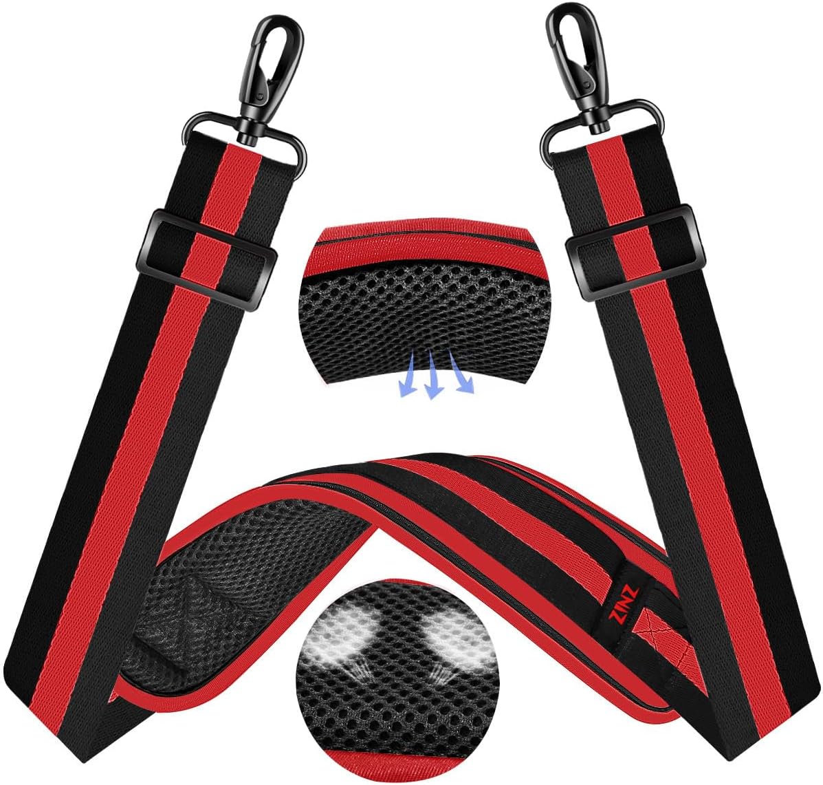 Amazon.com: ZINZ 60" Universal Bag Strap with Ultra-thick Fixed ...