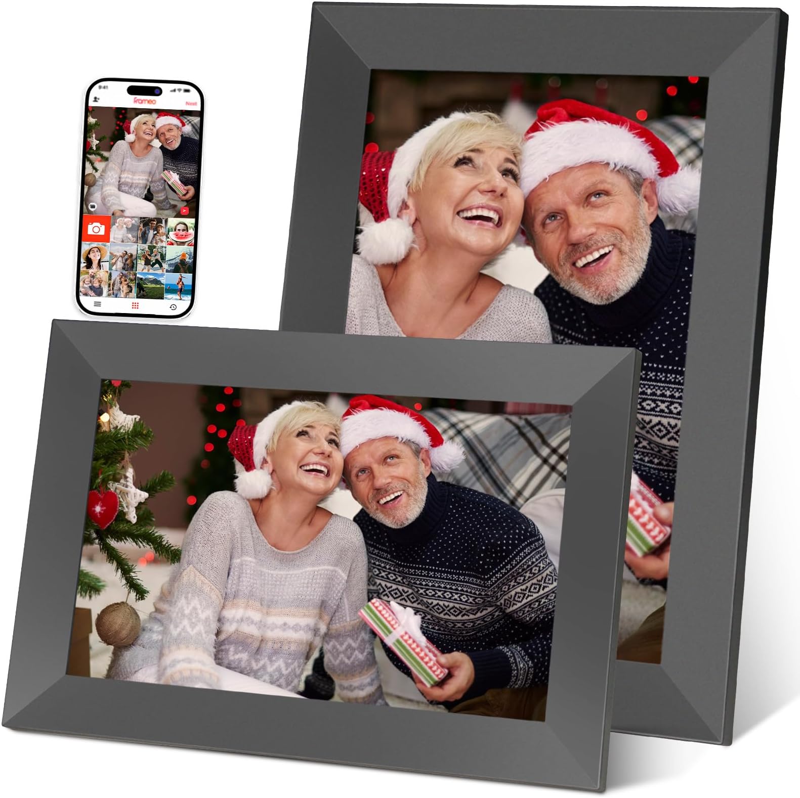 Amazon.com : Digital Picture Frames Load from Phone, Frameo 10.1 inch ...