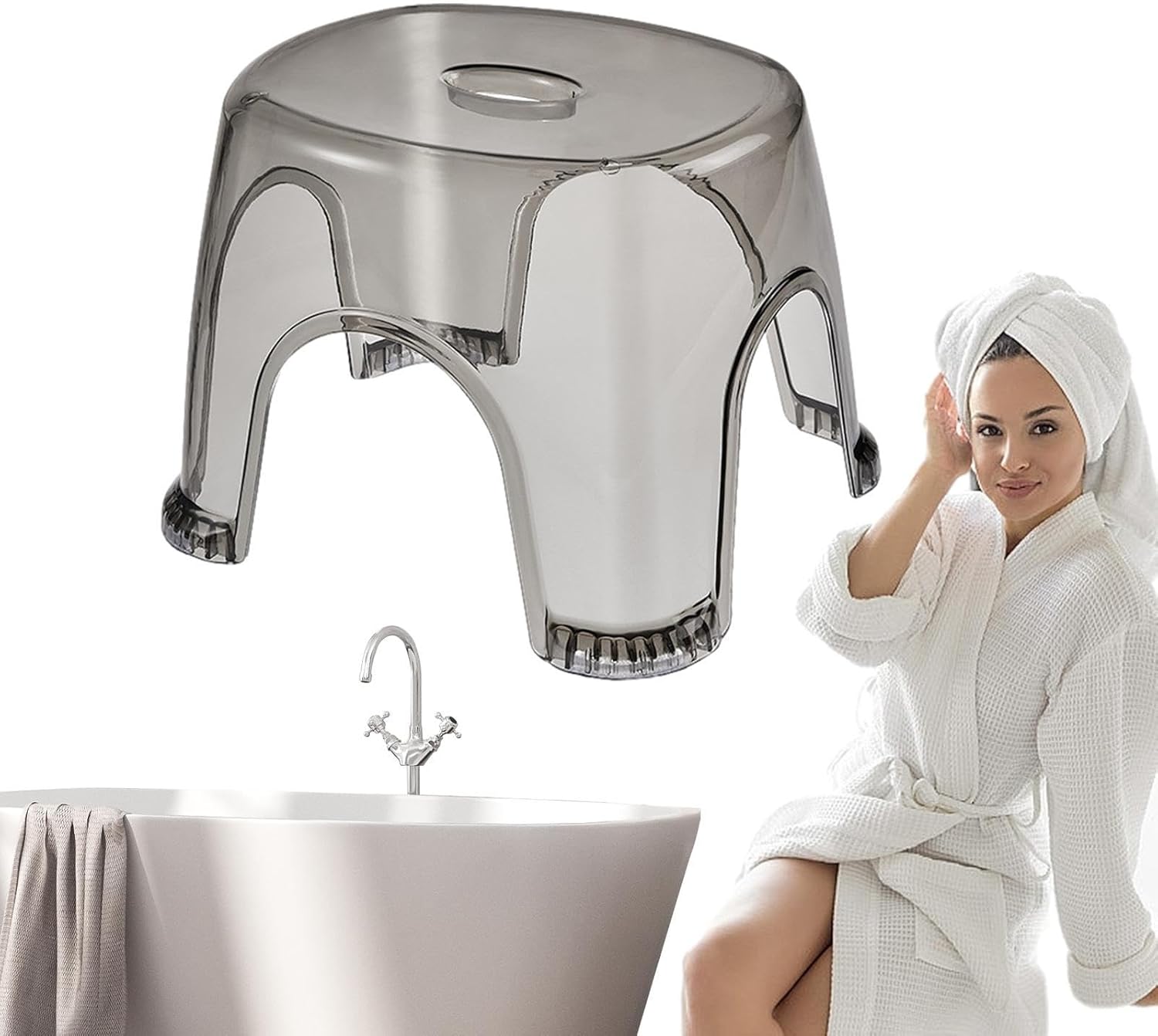 Step Stool,Step Bath Toilet Benches - Non Slip Shower Bench Bath Seat ...