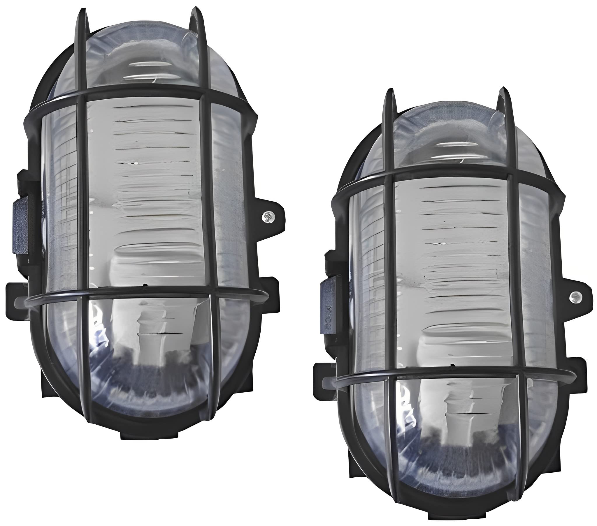 Unibos | Bulkhead Light | Indoor & Outdoor Wall | Caged Garden Lamp ...
