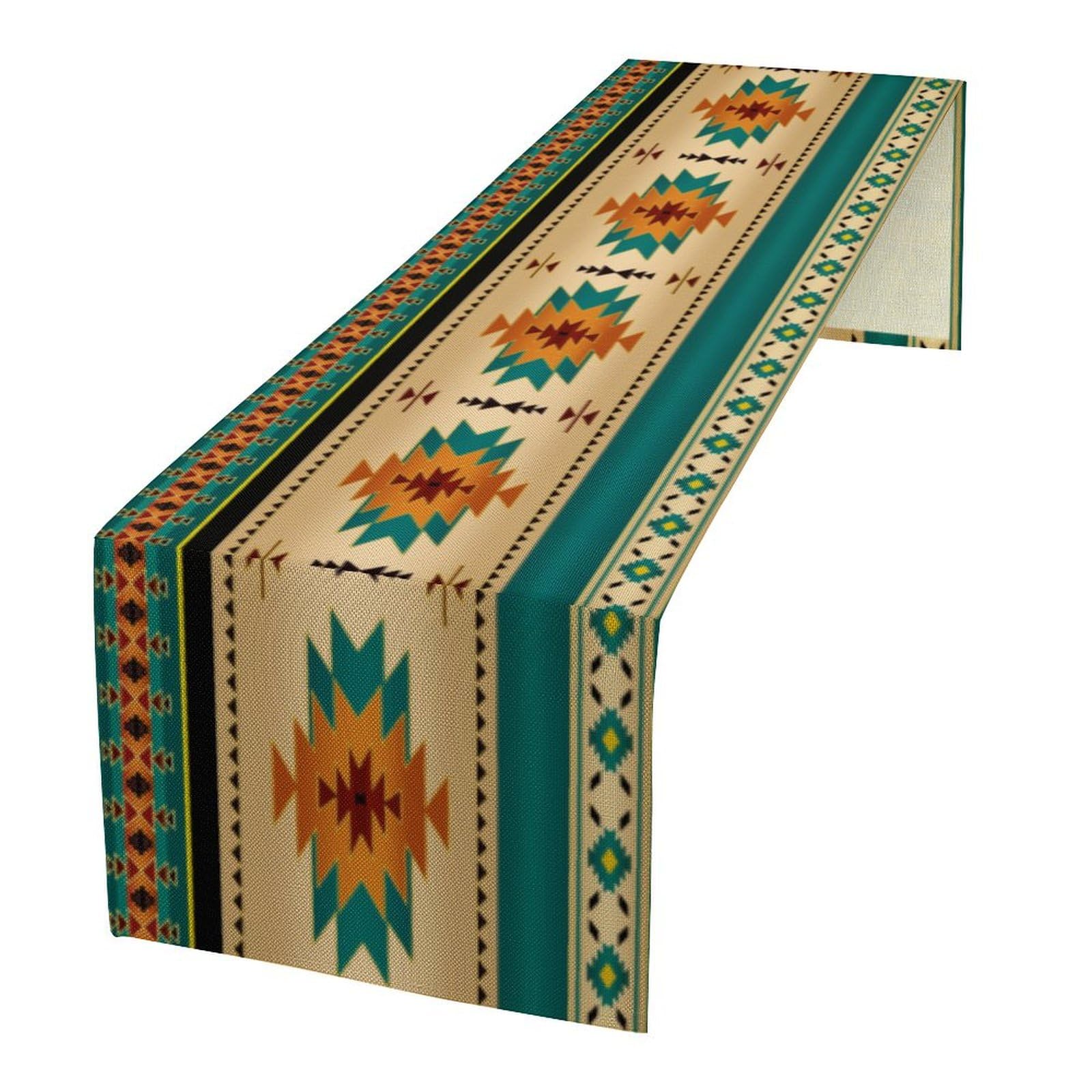 Amazon.com: Yearn Jear Aztec Southwest Table Runner, Ethnic Style ...