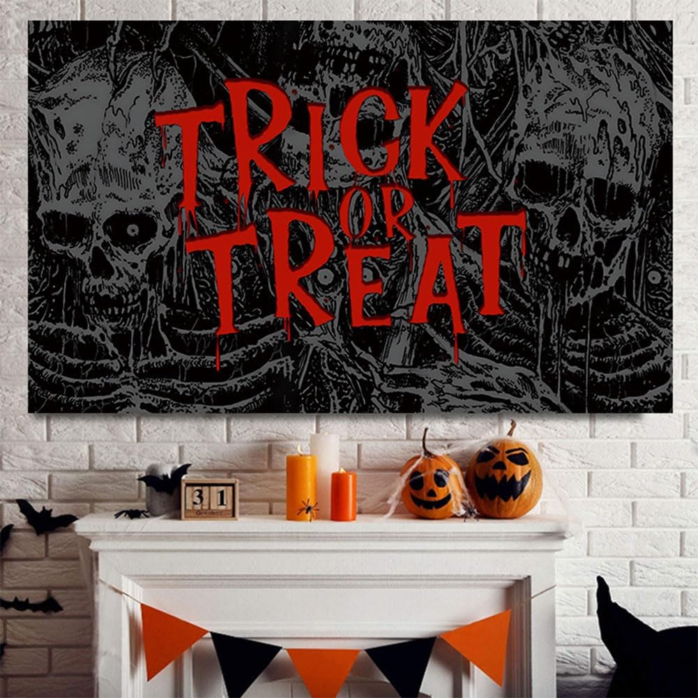 YOUNICE Halloween Backdrop 180 * 110cm Hanging Halloween Background ...