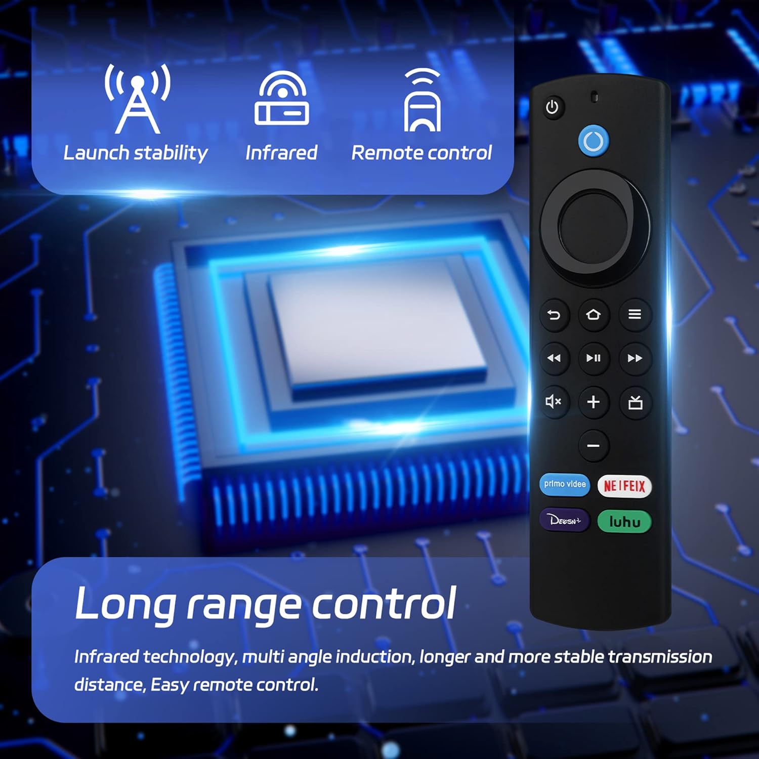 Replacement Voice Remote Control L5B83G Compatible with Fire Smart TVs ...