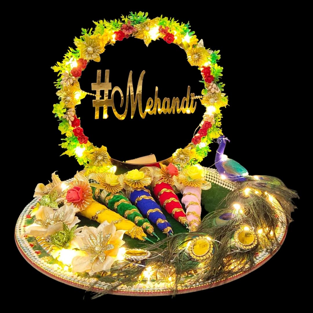 Mehndi Plates Decoration