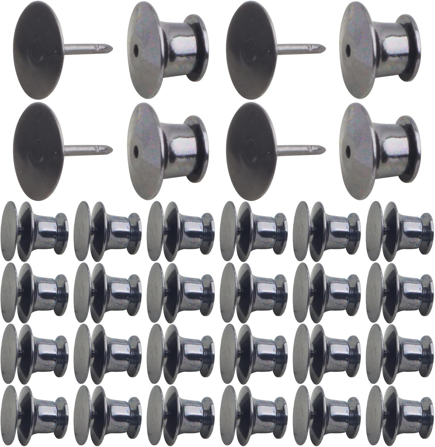 Aylifu 30pcs 10 mm Brass Blank Pins Tie Tacks with 30pcs 10 mm Locking ...