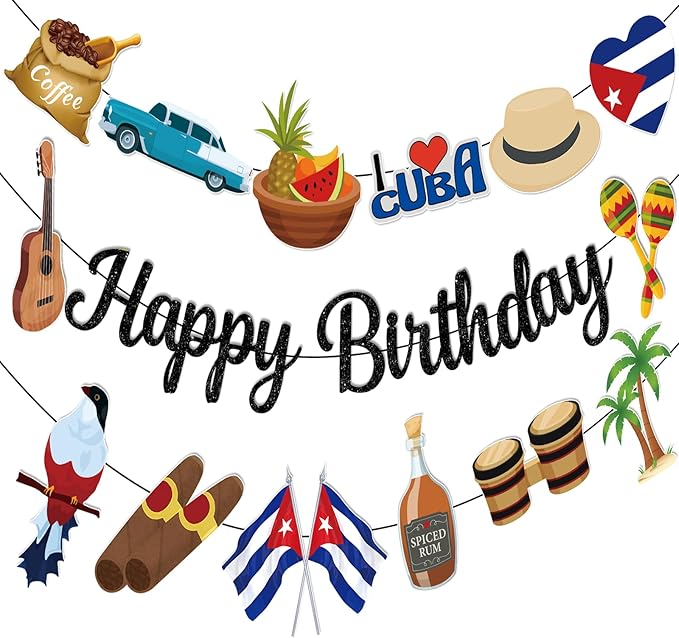 Amazon.com: Havana Nights Birthday Party Decorations: Cuba Party ...