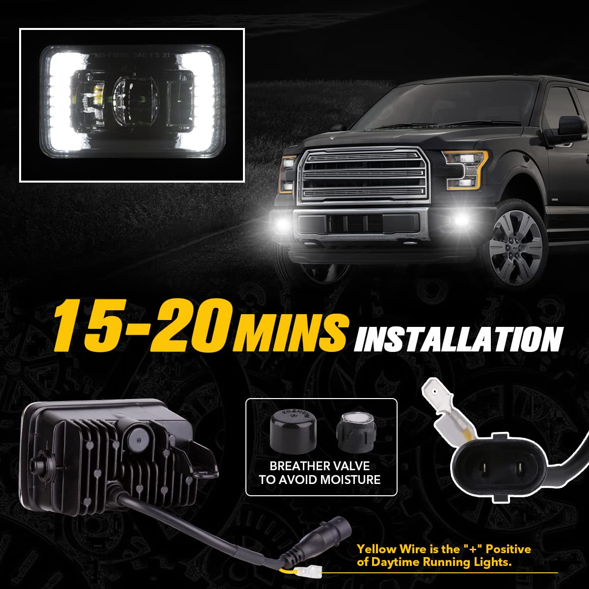 Z-OFFROAD New LED Fog Lights Assembly DOT Approved w/White DRL ...
