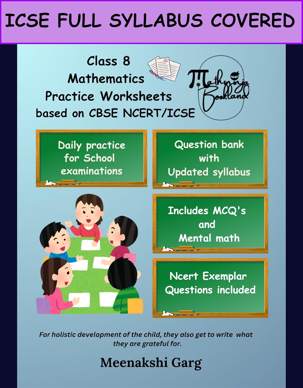 Class 8 ICSE 2025 Mathematics Question Bank Practice Book with Mental ...