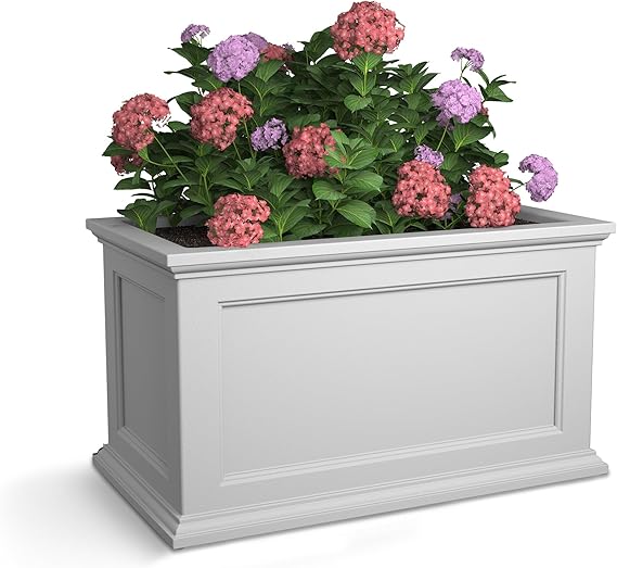 Amazon.com : Mayne 5826W 5826-W Fairfield 20x36 Planter, 20 by 36-Inch ...