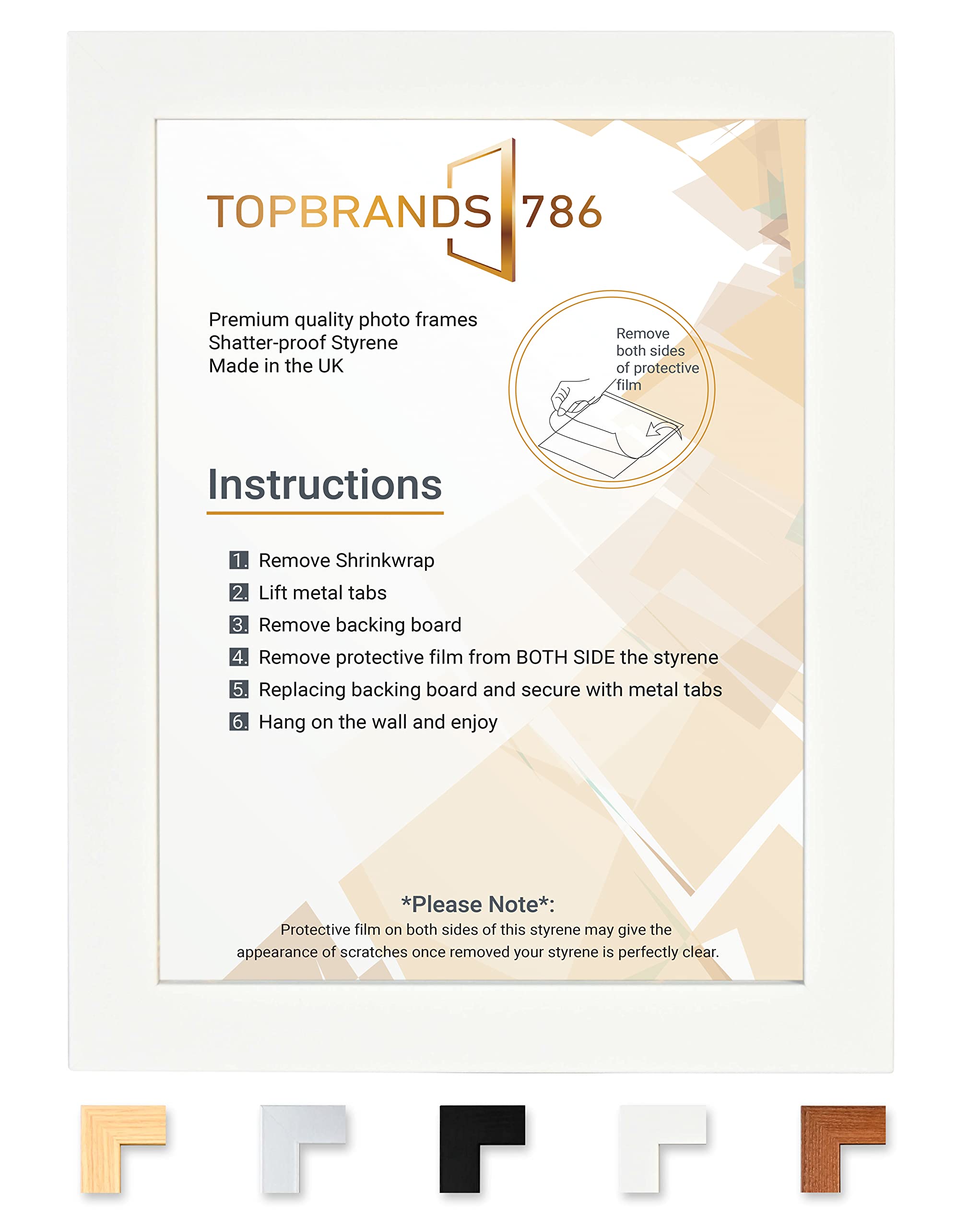 Modern Wooden Effect Photo Frames | Large Maxi Poster Frames | Picture ...