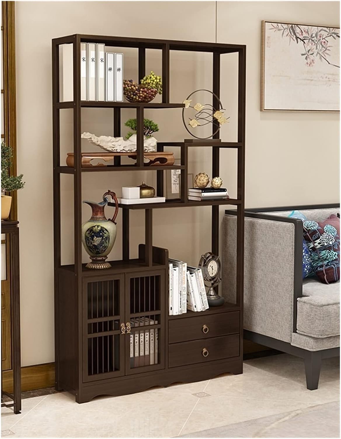Amazon.com: KIRANDY Rack Decoration Rack Duobaoge Rack, Display Cabinet ...