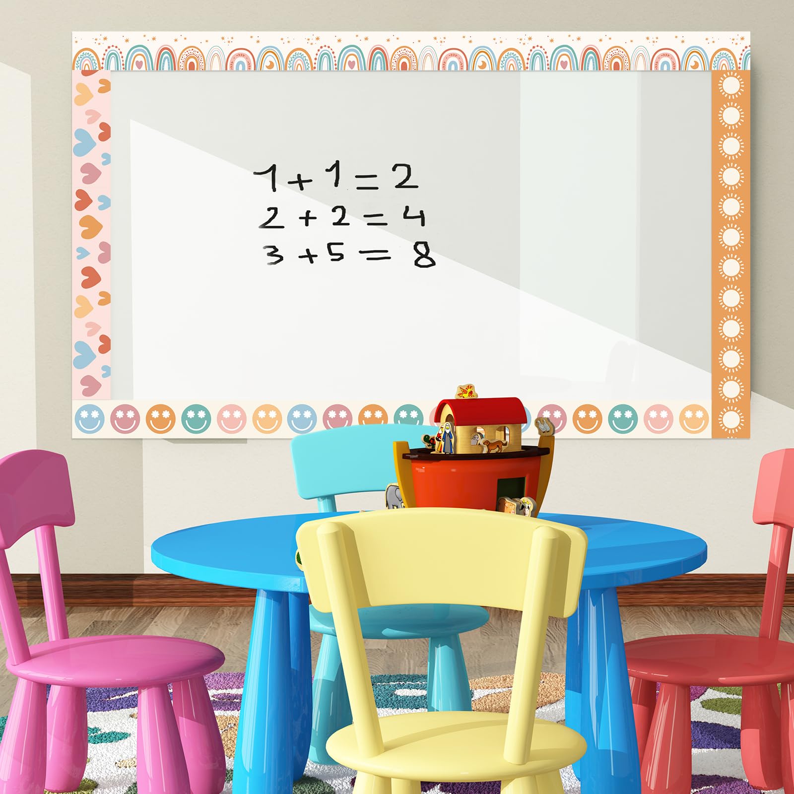 Snapklik.com : 86Ft Boho Bulletin Board Borders Retro Groovy Classroom ...