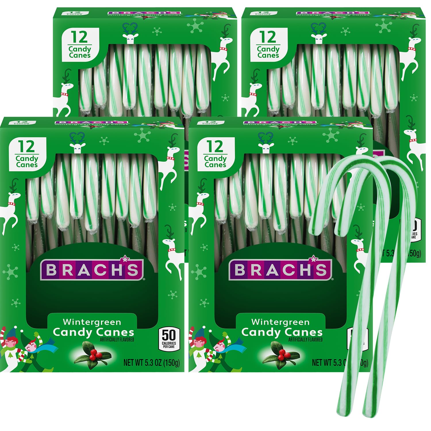 Amazon.com: Candy Canes Individually Wrapped, Bulk Candy Canes ...
