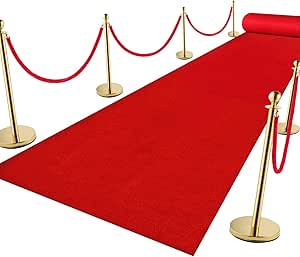 Amazon.com: VOK Red Aisle Runner Carpet Rugs for Wedding Accessories ...