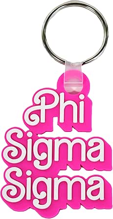 Sorority Shop Phi Sigma Sigma Keychain - Retro Dolly Sorority Name ...