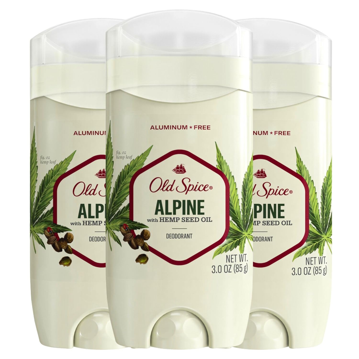 Amazon.com : Old Spice Men's Deodorant Aluminum-Free Alpine with Hemp ...