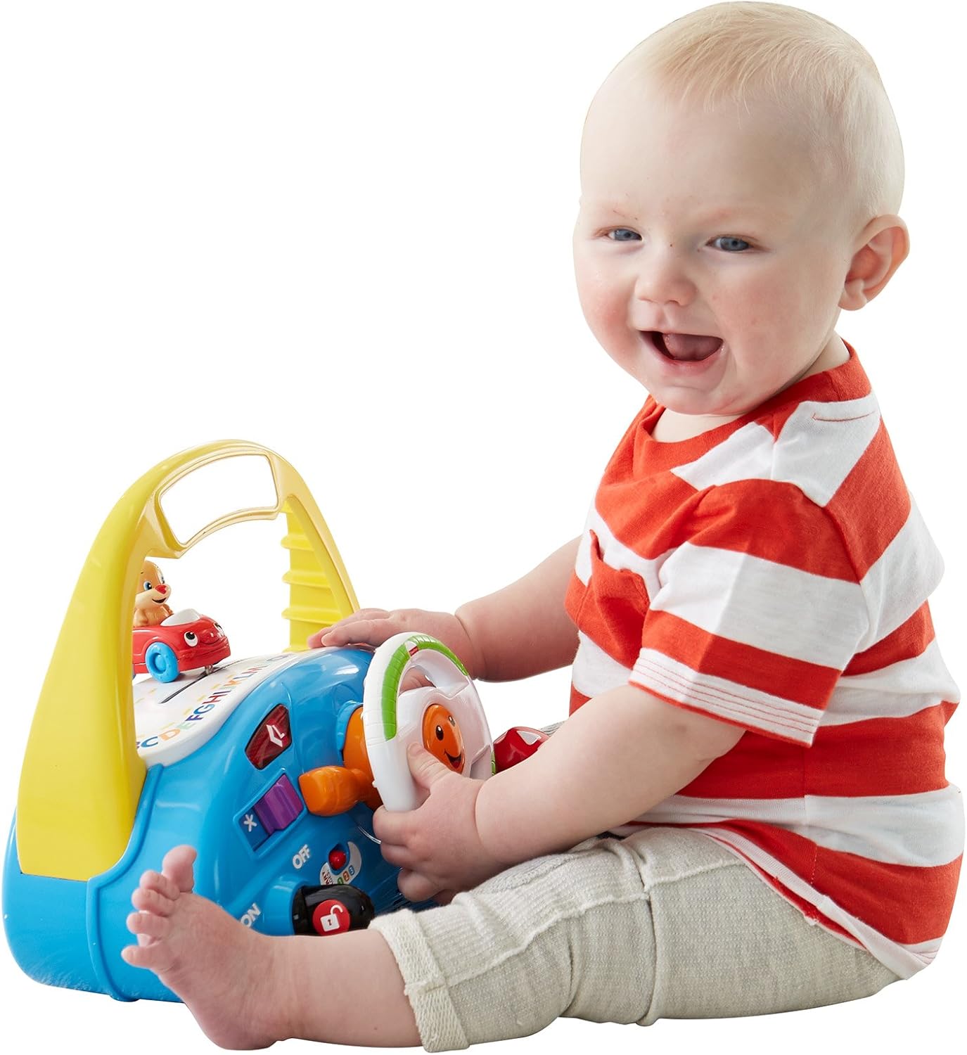 Amazon.com: Fisher-Price Laugh & Learn Puppy's Smart Stages Driver ...