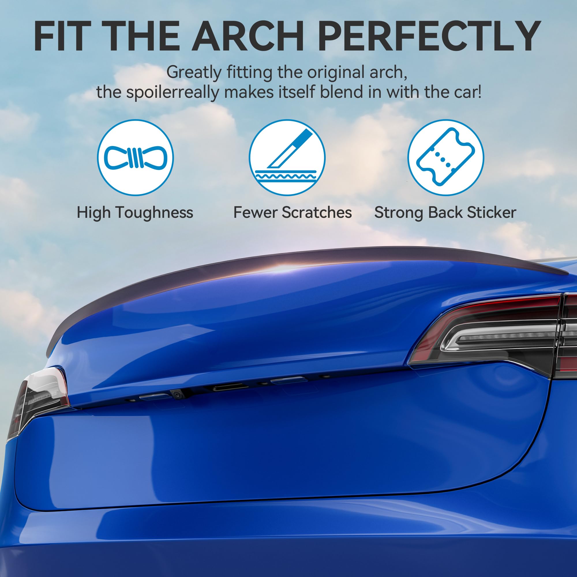 Snapklik.com : OEDRO Upgraded Spoiler Rear Wing For 2020 2021 2022 2023 ...