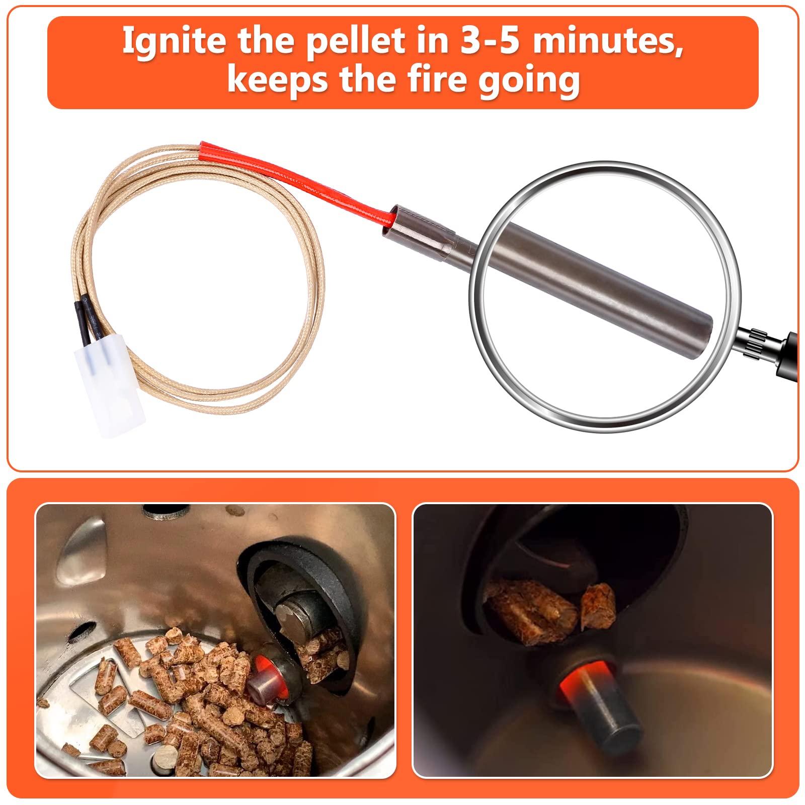 Snapklik.com : 2 Pack Replacement Hot Rod Ignitor Kit For Pit Boss And ...