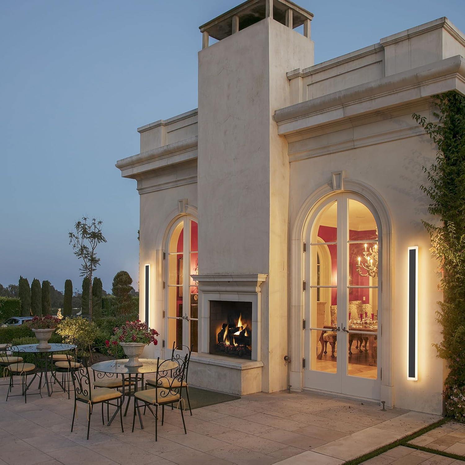 Tipace Paquete de 2 apliques de pared para exteriores de 39.4 pulgadas ...