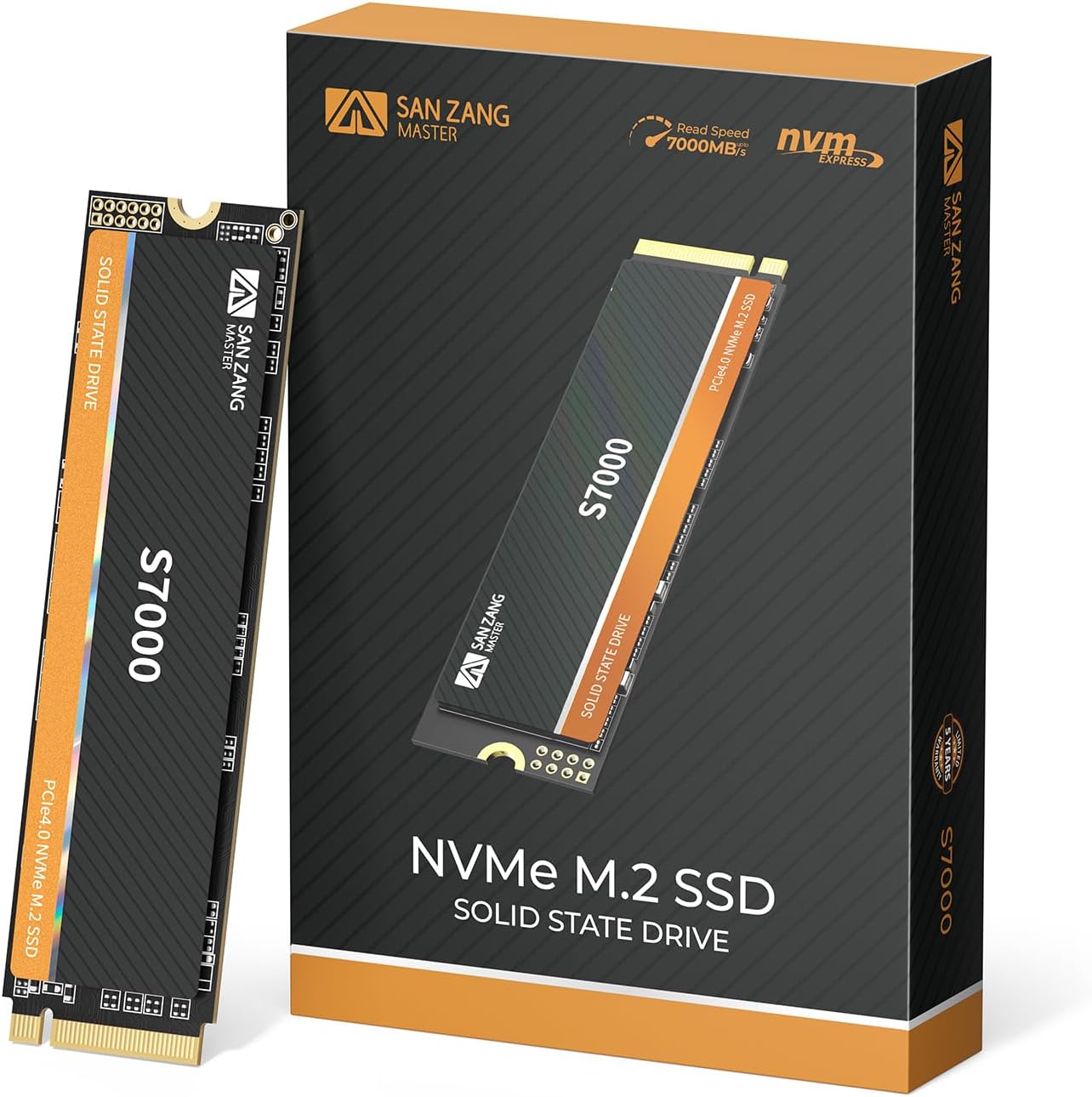 Amazon.com: SAN ZANG MASTER 2TB SSD NVMe M.2 PCIe Gen 4x4, Read Speeds ...
